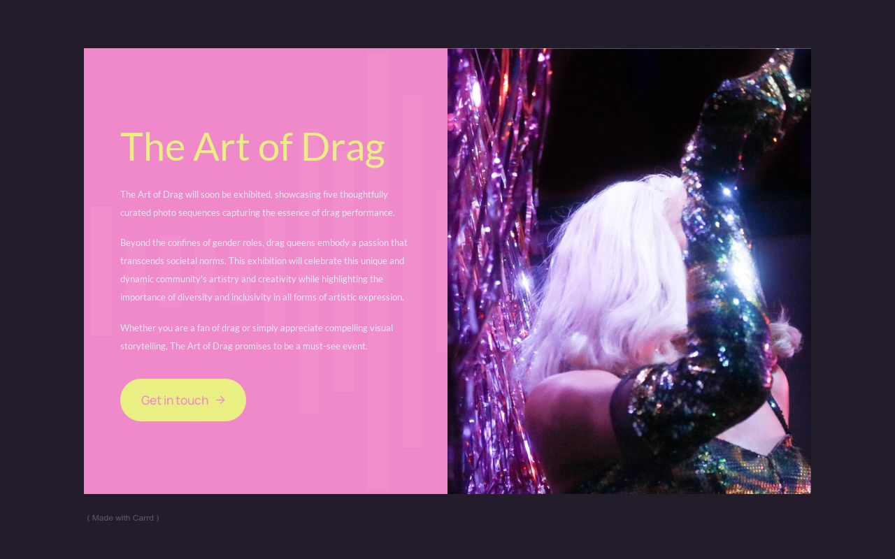 The Art of Drag